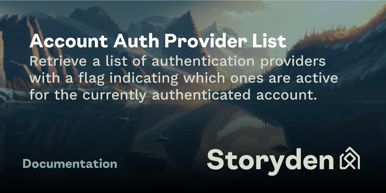 Account Auth Provider List