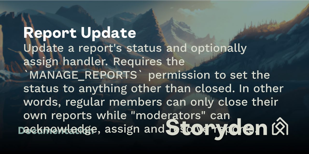 Report Update